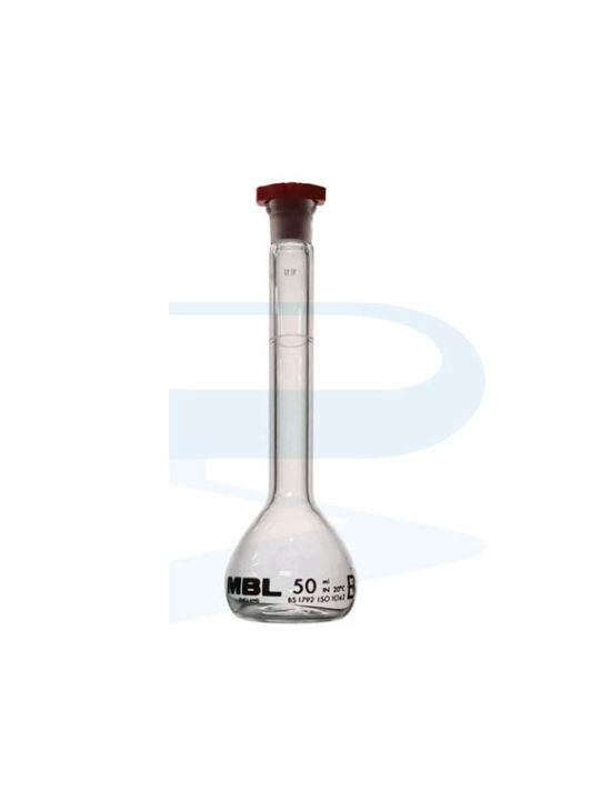 Volumetric Flask MBL, Class B, w/Plastic Stopper - Progressive ...