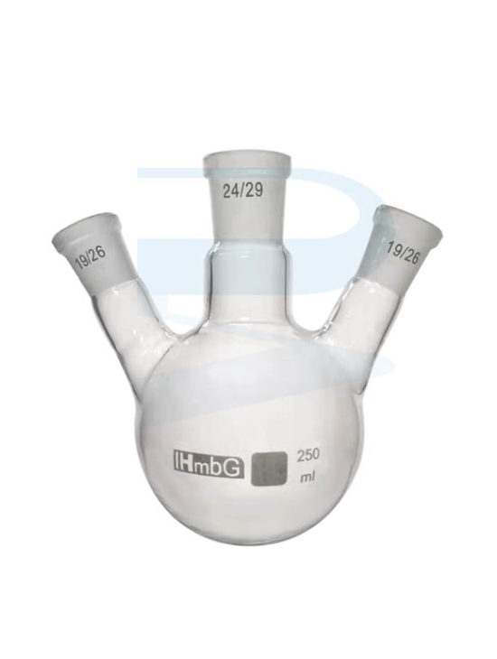 Round Bottom Flask HmbG, with 3 Neck Sockets, Boro3.3 - Progressive ...