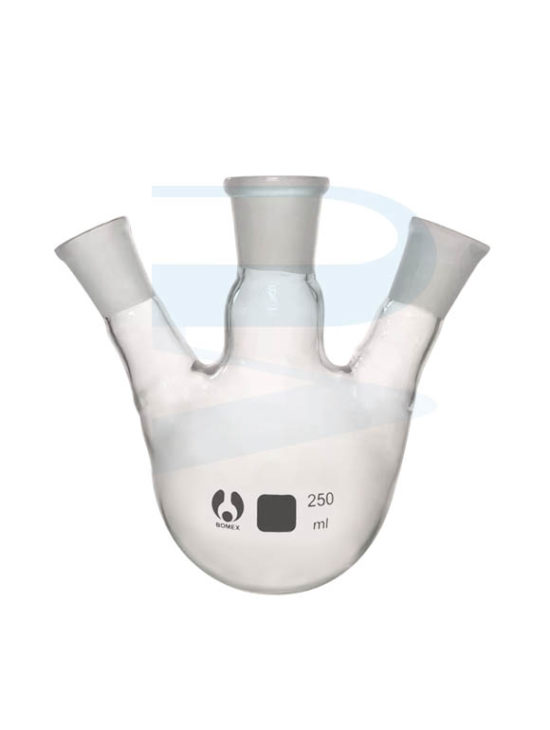 Round Bottom Flask BOMEX, with 3 Neck Sockets, Boro3.3 - Progressive ...