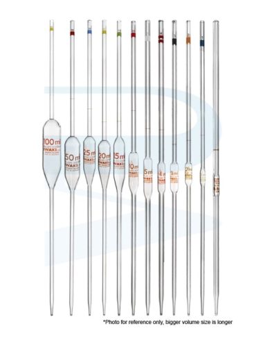 Volumetric Pipette, Class A, Colour-Coded, Batch Certified, IWAKI ...