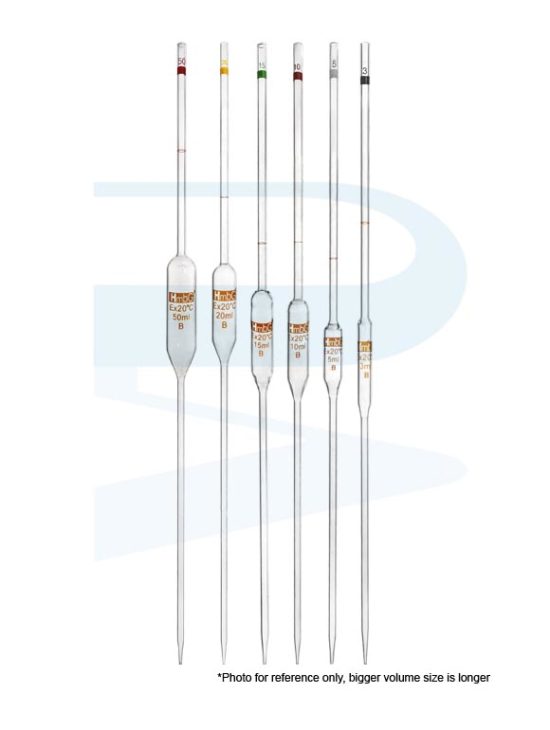Volumetric Pipette, Class B, Colour-Coded, HmbG - Progressive ...