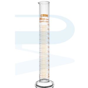 Measuring Cylinder, Amber Scale, Round Base, HmbG - Progressive ...