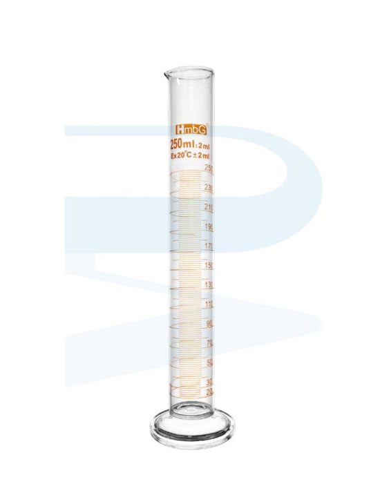 Measuring Cylinder, Amber Scale, Round Base, HmbG - Progressive ...