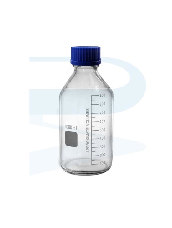 Lab Bottle, Soda Glass, Blue Cap GL45 - Progressive Scientific Sdn. Bhd.