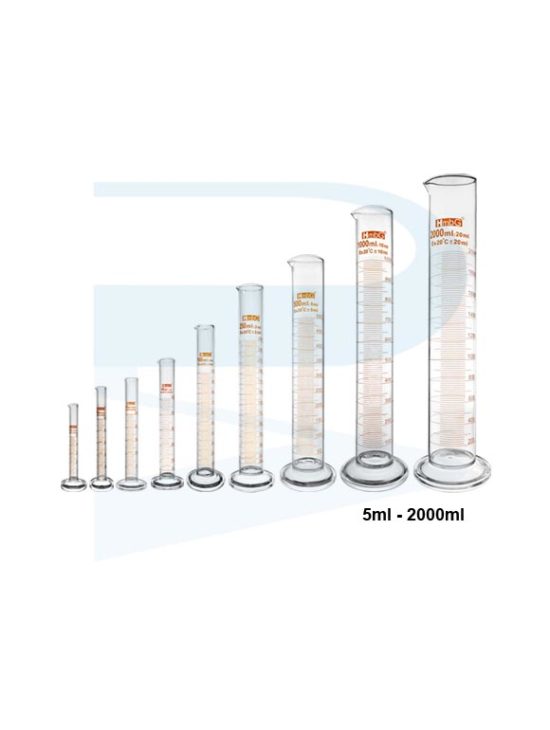 Measuring Cylinder, Amber Scale, Round Base, HmbG - Progressive ...