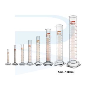Measuring Cylinder, Amber Scale, Hexagonal Base, HmbG - Progressive ...
