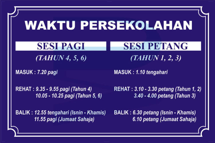 Waktu Persekolahan - Progressive Scientific Sdn. Bhd.