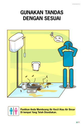 Peraturan Di Tandas (set of 8) - Progressive Scientific Sdn. Bhd.