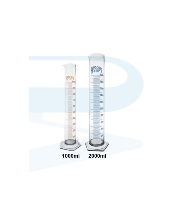Measuring Cylinder, Amber Scale, Hexagonal Base, Germany - Progressive ...