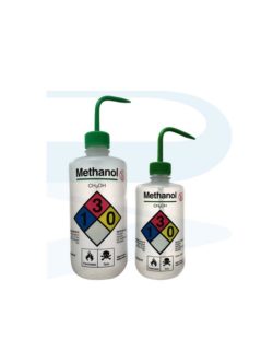 Safety wash bottle, Methanol, w/ Green cap & tube, w/ Graduation, PP ...