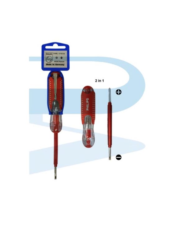 Screw Driver Test Pen, Cross & Flat, 3x75mm, Brand Philips #A4859 ...