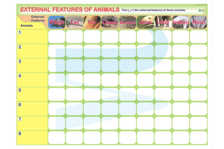 External Features of animals & Plants - Progressive Scientific Sdn. Bhd.