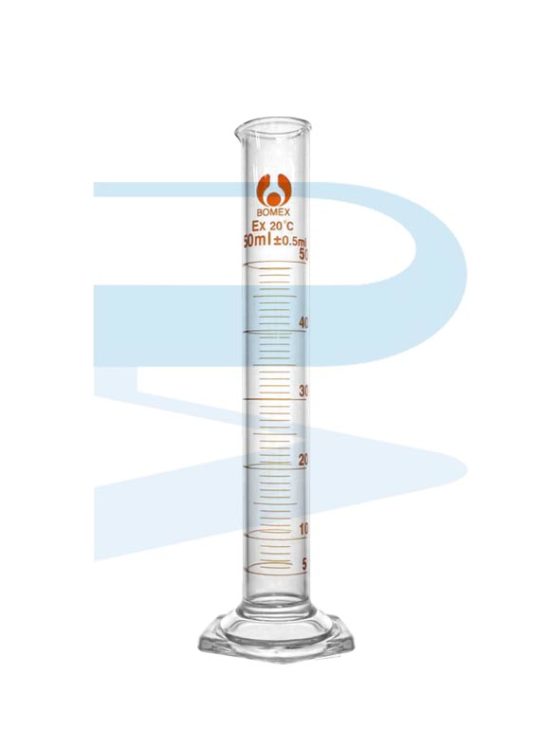 Measuring Cylinder, Amber Scale, Hexagonal Base, BOMEX - Progressive ...