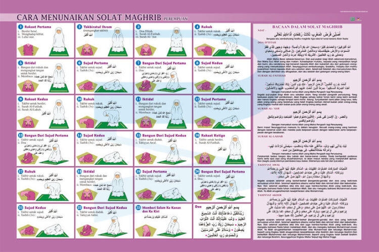 Cara Menunaikan Solat Maghrib (perempuan) - Progressive Scientific Sdn ...