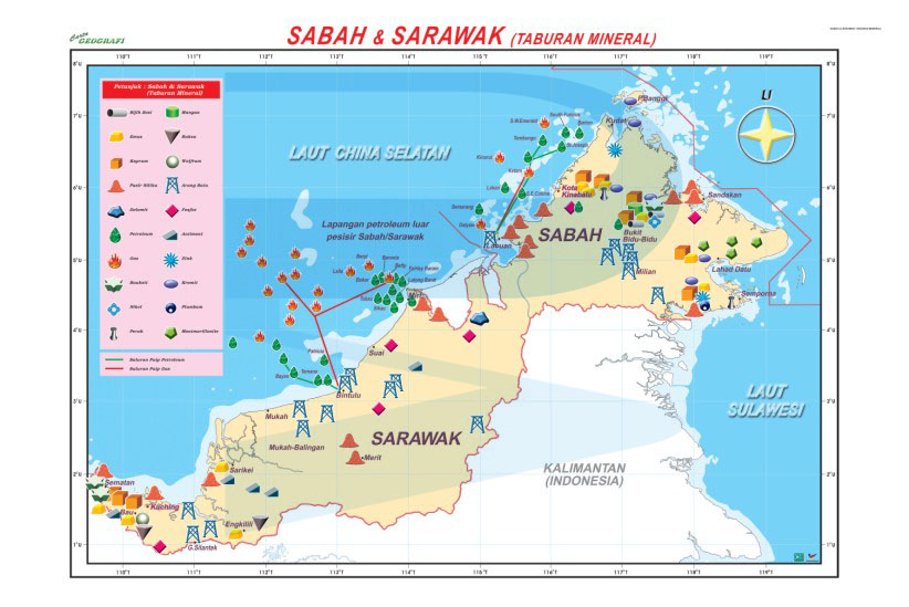 Sabah Dan Sarawak (Taburan Mineral) - Progressive Scientific Sdn. Bhd.