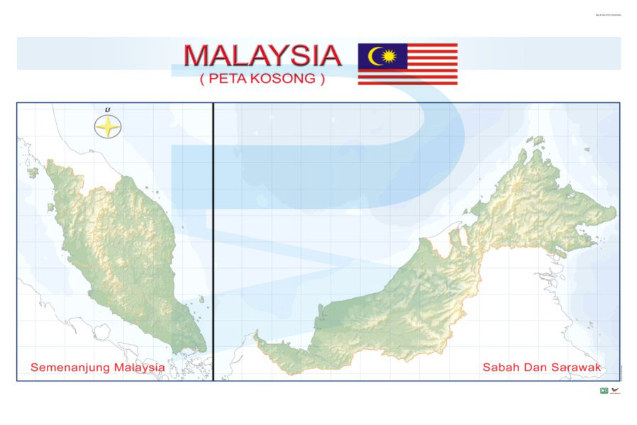 Malaysia (Peta Kosong) - Progressive Scientific Sdn. Bhd.