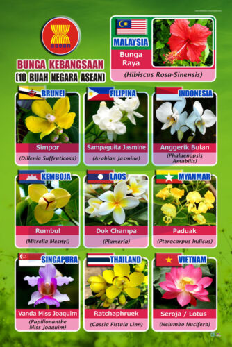 Bunga Kebangsaan (10 Buah Negara Asean) - Progressive Scientific Sdn. Bhd.