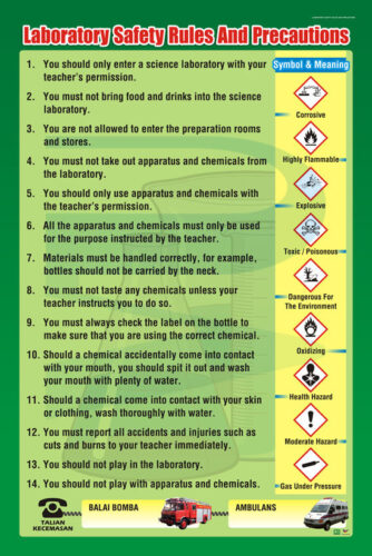 Laboratory Safety Rules and Precautions - Progressive Scientific Sdn. Bhd.