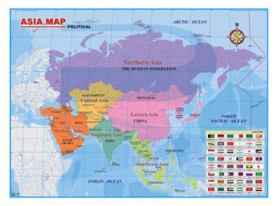 Asia Map (Political) - Progressive Scientific Sdn. Bhd.