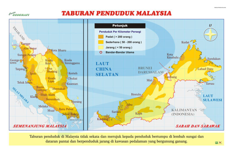 Taburan Penduduk Malaysia - Progressive Scientific Sdn. Bhd.