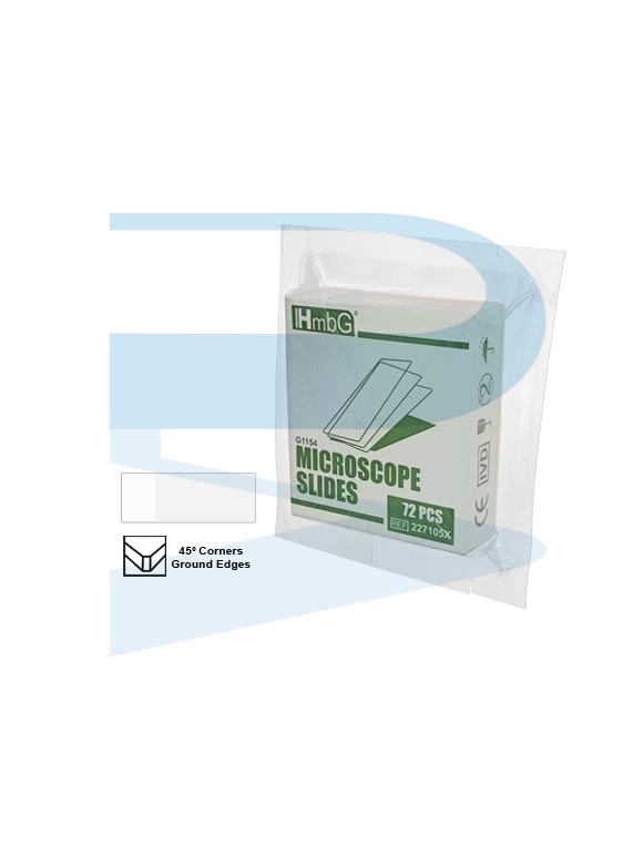 Microscopic Slide Frosted, Corner 45⁰, HmbG - Progressive Scientific ...